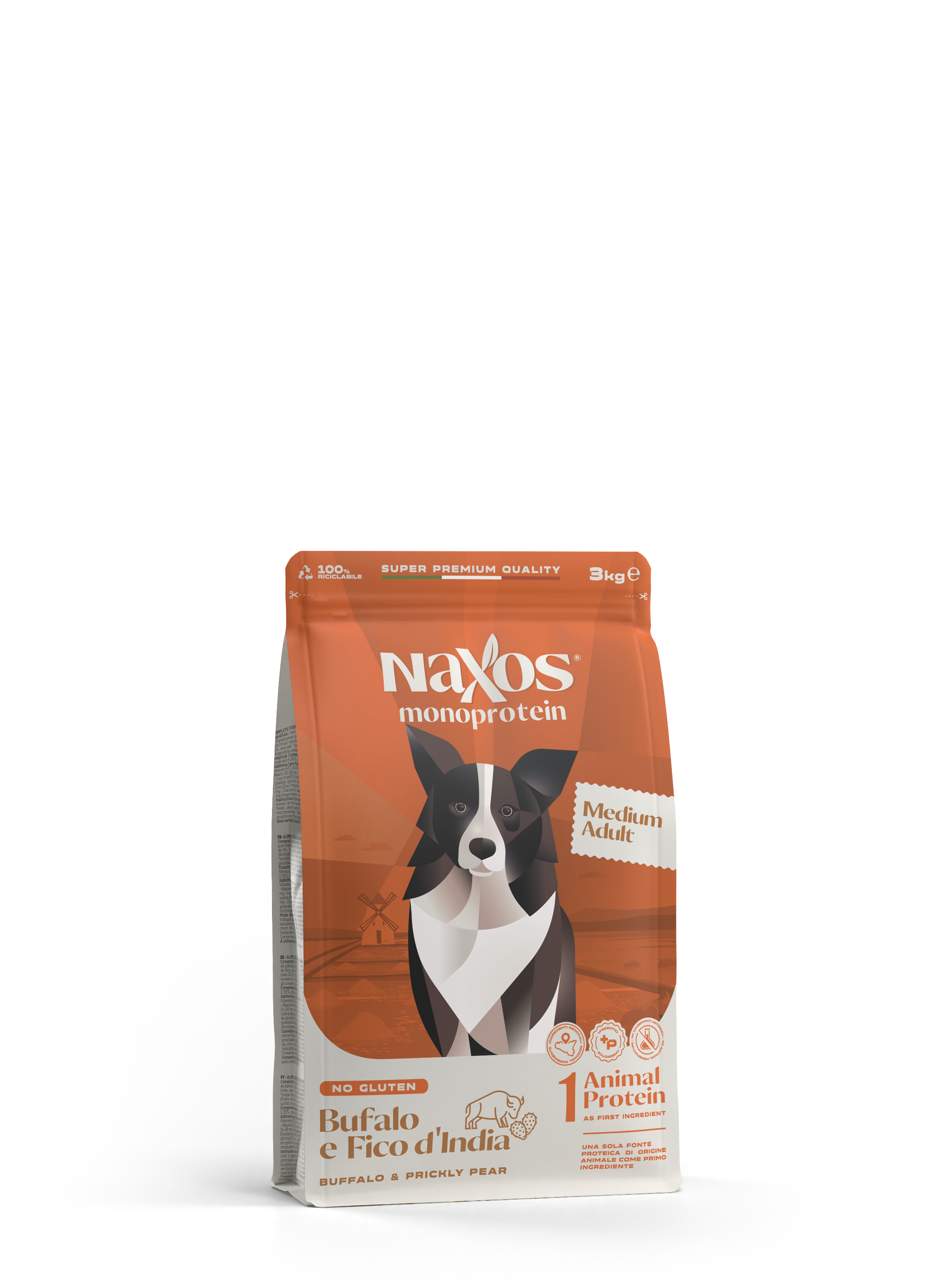 Naxos adult medium bufalo e fico d'india 12 kg monoproteico al bufalo ...